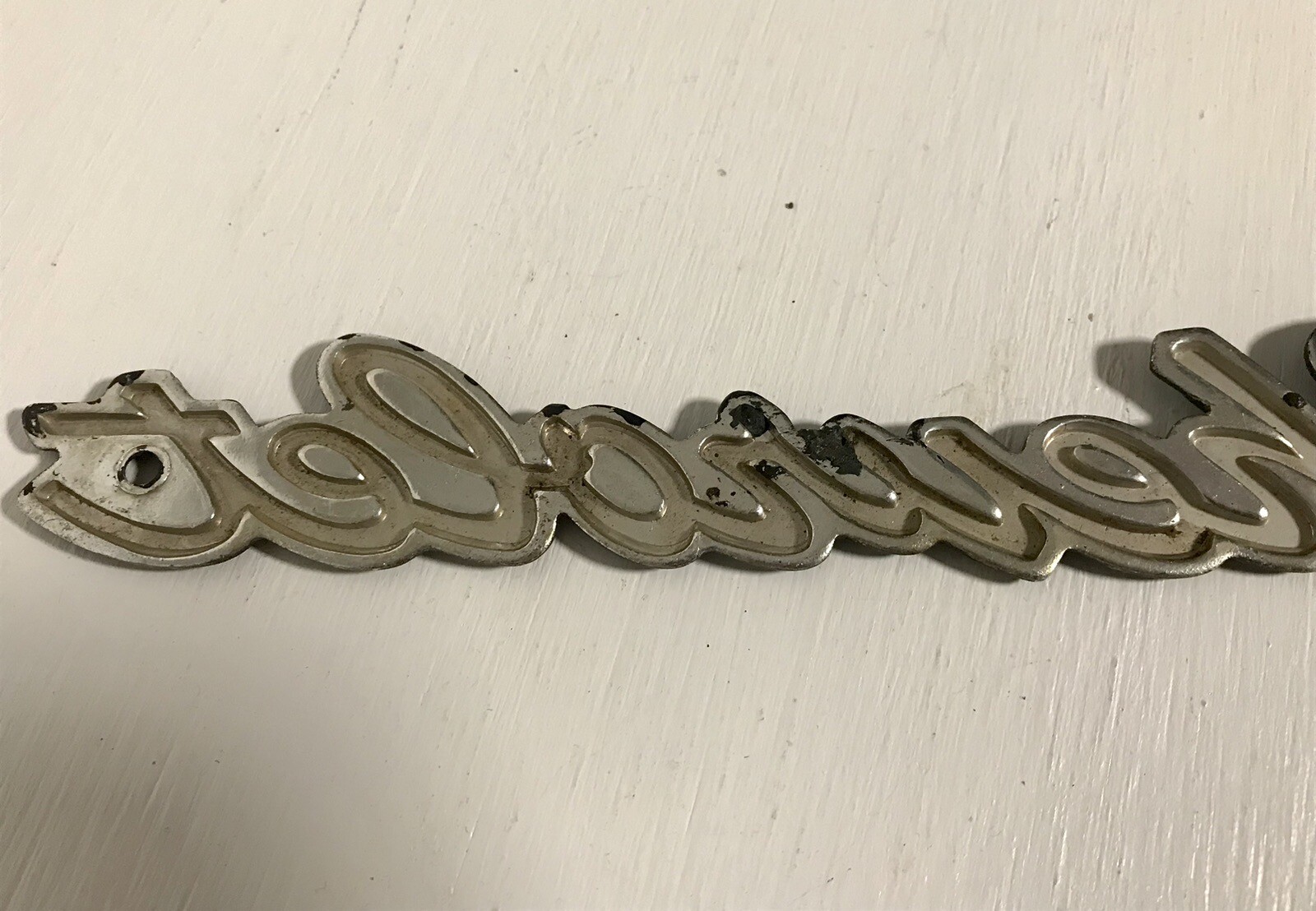 Vintage Chevrolet Script Chrome Logo Badge Emblem Nameplate 1960s ...