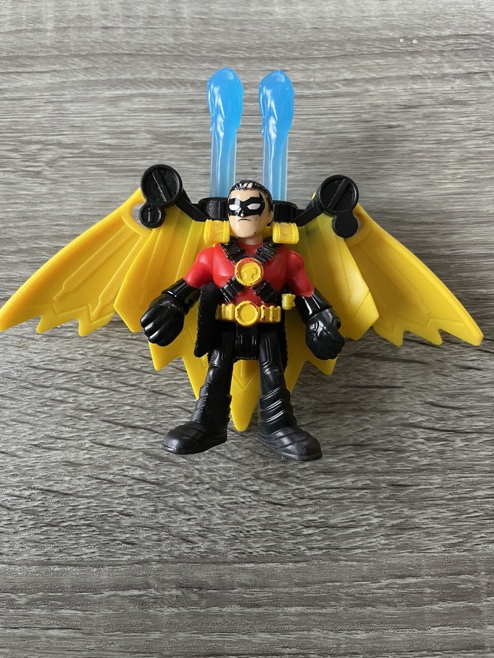 🔥 Red Robin Figure w/ Wings & Missiles - Fisher-Price Imaginext DC ...