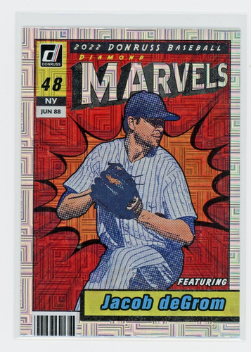 2022 Panini Donruss JACOB deGROM Diamond Marvels Prizm Foil Vector | eBay