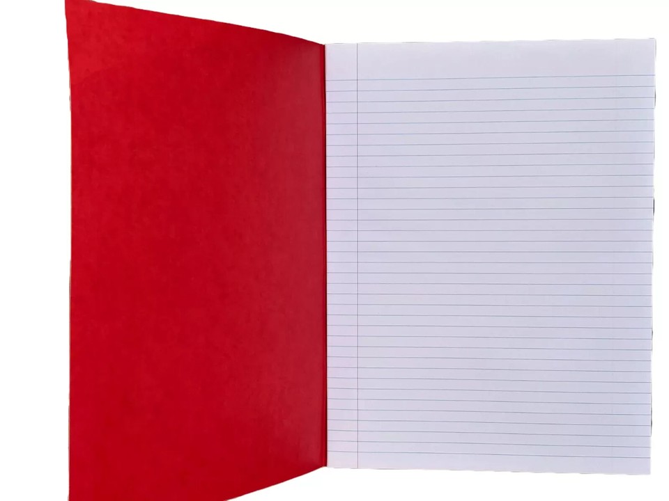 A4 School Lined Exercise Writing Books *Good quality* Single Red | eBay UK
