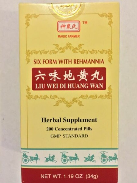 Six Form Rehmannia - Liu Wei Di Huang Wan 200 Pills for sale online | eBay