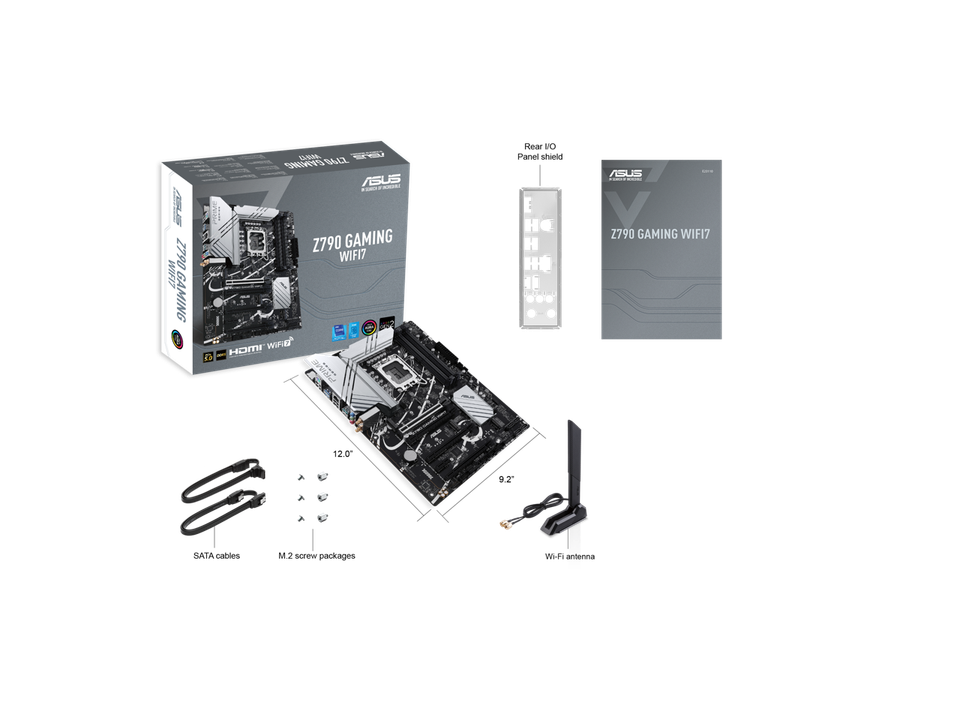 ASUS PRIME Z790-V WIFI7 LGA 1700 ATX motherboard with PCIe 5.0, three M ...