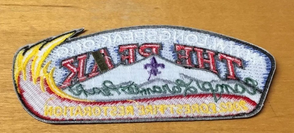 BOY SCOUTS LONGS PEAK COUNCIL S-25 BLACK, CSP PATCH NEW PURPLE FDL | eBay