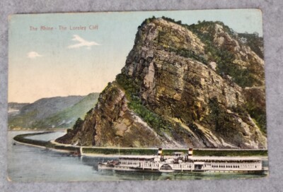 Postcard The Rhine Loreley Cliff St. Goarshausen Germany Early 1900's ...