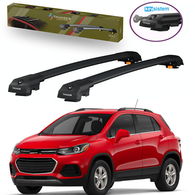 Roof Racks Cross Bars Black alum. Anti-Theft lock Fits Chevrolet Trax ...