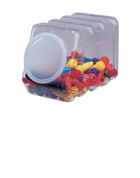 Pacon Interlocking Storage Container With Lid Clear Plastic Pac27660 ...
