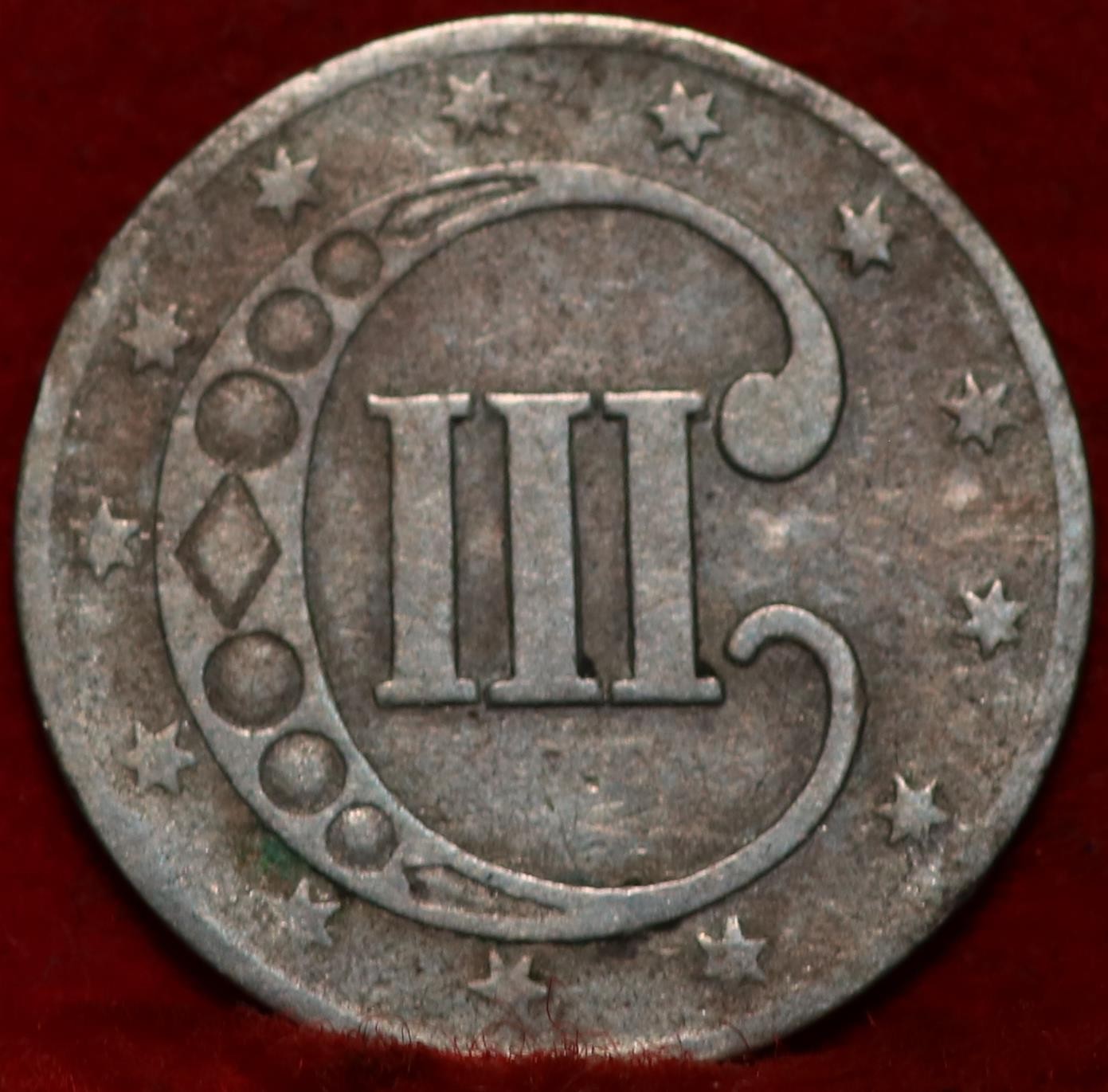 1852 Philadelphia Mint Silver Three Cent Coin | eBay