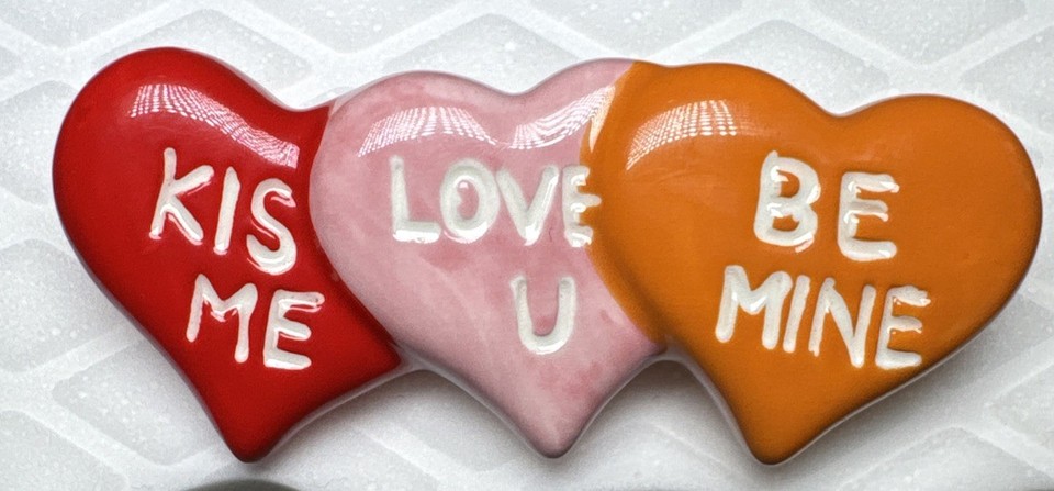 Nora Fleming Mini Platter Hearts Charm Valentine It's A Love Thing A178 ...