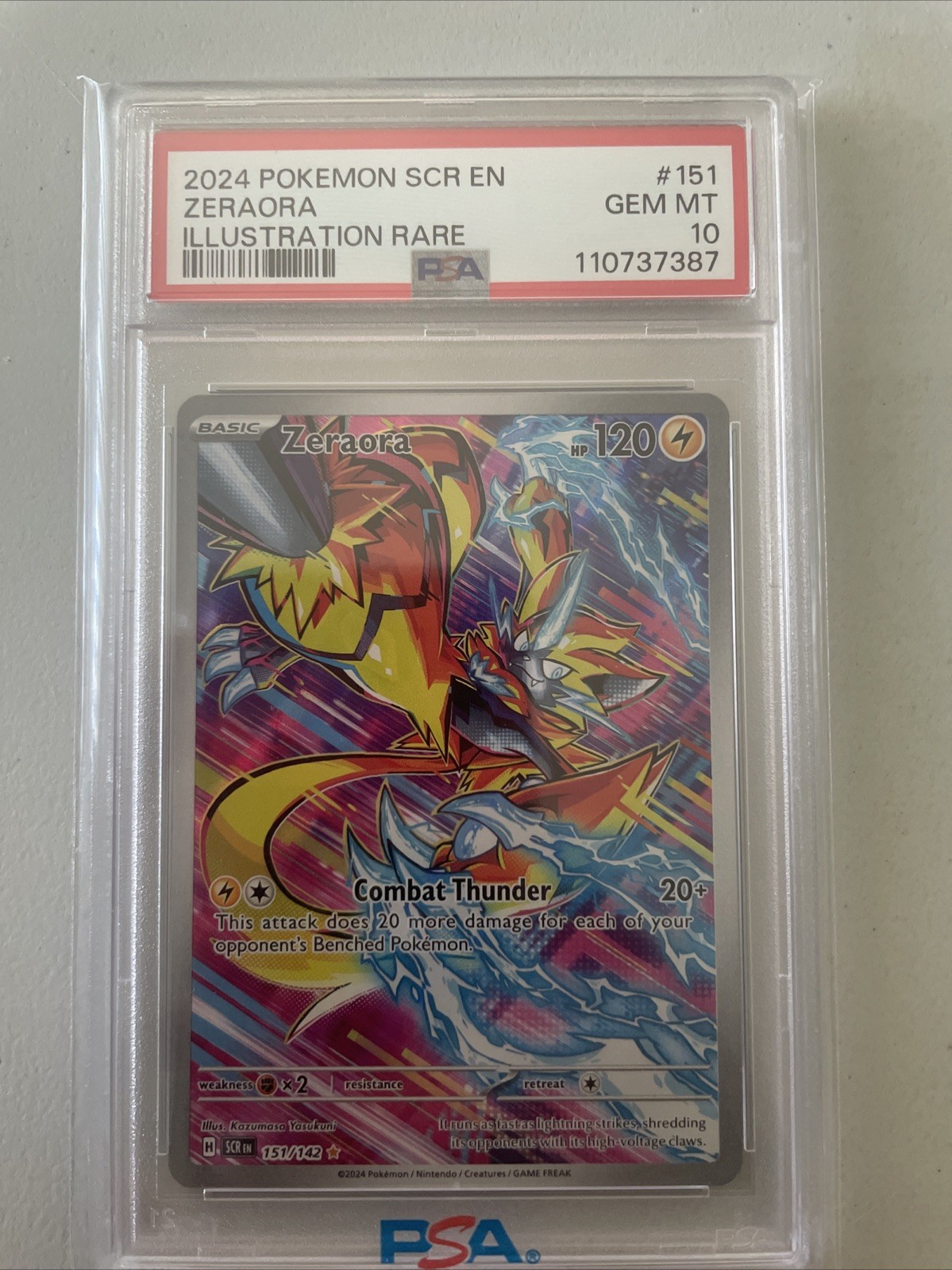 Zeraora 2024 Scarlet & Violet: Stellar Crown #151/142 Illustration Rare ...