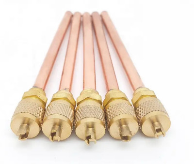 5PCS Access/Service Valve 1/4'' SAE x 1/4'' OD x 4'' Stem Core AC ...