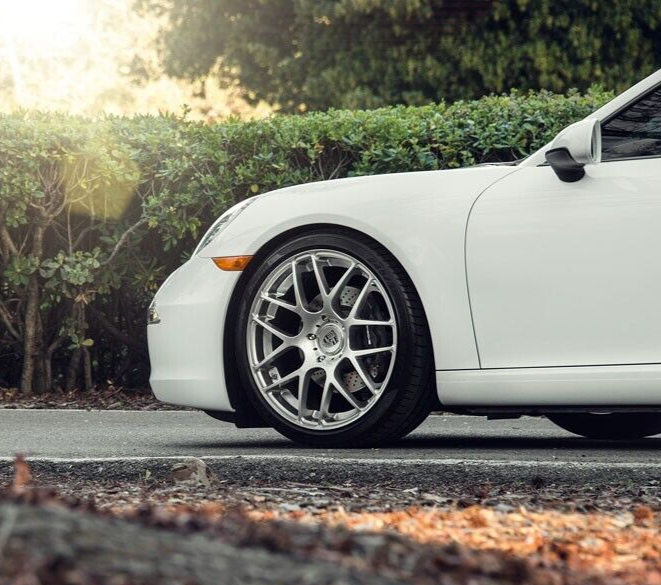 19x8.5/11 Silver Ruger Mesh Wheels Rims SET 4 Porsche 911 996 997 TURBO ...