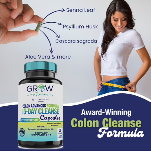 Colon Cleanse & Natural Detox Pills For Constipation Relief - 30 Ct. | eBay