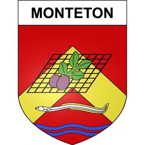 Monteton 47 ville sticker blason écusson autocollant adhésif | eBay