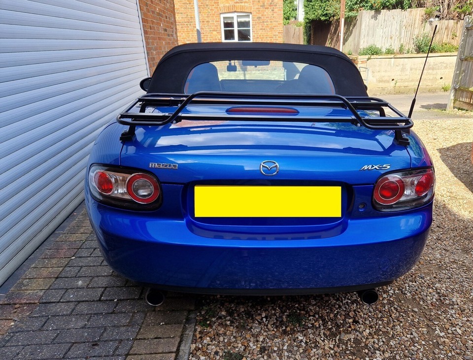 Mazda MX5 MK3 / Miata NC Luggage Boot Rack - Stunning Modern Black Rack ...