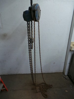 Coffing 1 1/2 Ton Chain Fall Manual Hoist CB-40 Used/Tested Working | eBay
