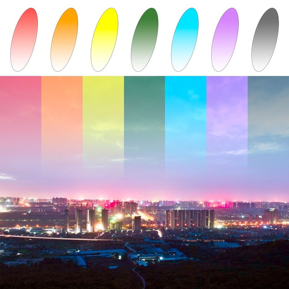 GND Lens Filter Graduated Color Lens Filter 37/46/49/52/55/58/62/67/72 ...