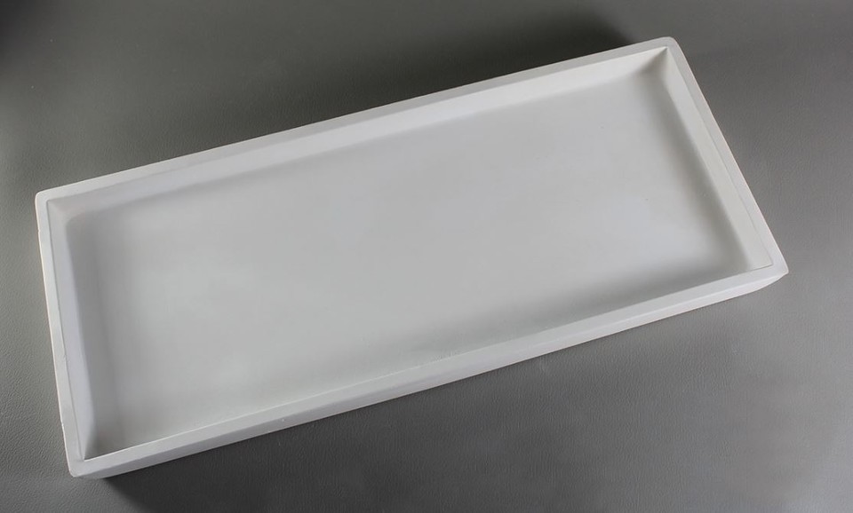 O.D.13.25"x 5.75 D.1 Patty Gray Rectangle Dam Mold Glass Fusing | eBay