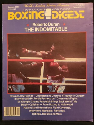 Hank Kaplan's World-Wide Boxing Digest Magazine August 1980 Roberto Duran | eBay