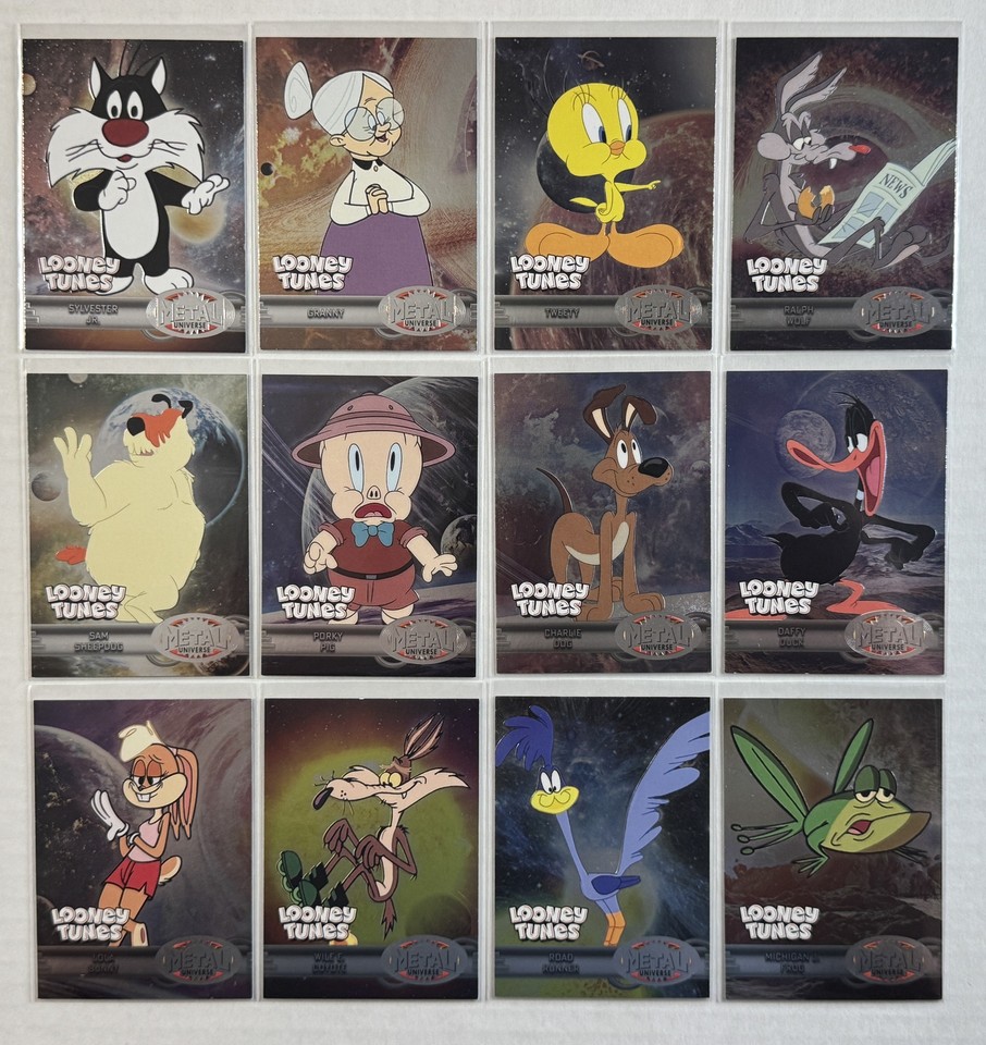 2024 Fleer Retro Looney Tunes Metal Universe 1997-98 Retro Complete Set ...