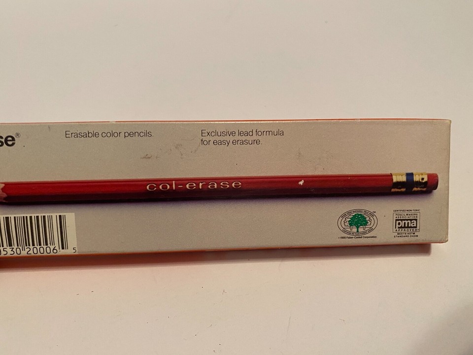 Vtg Eberhard Faber Castell Col-erase Lead Colored Pencils Green 12 Box ...