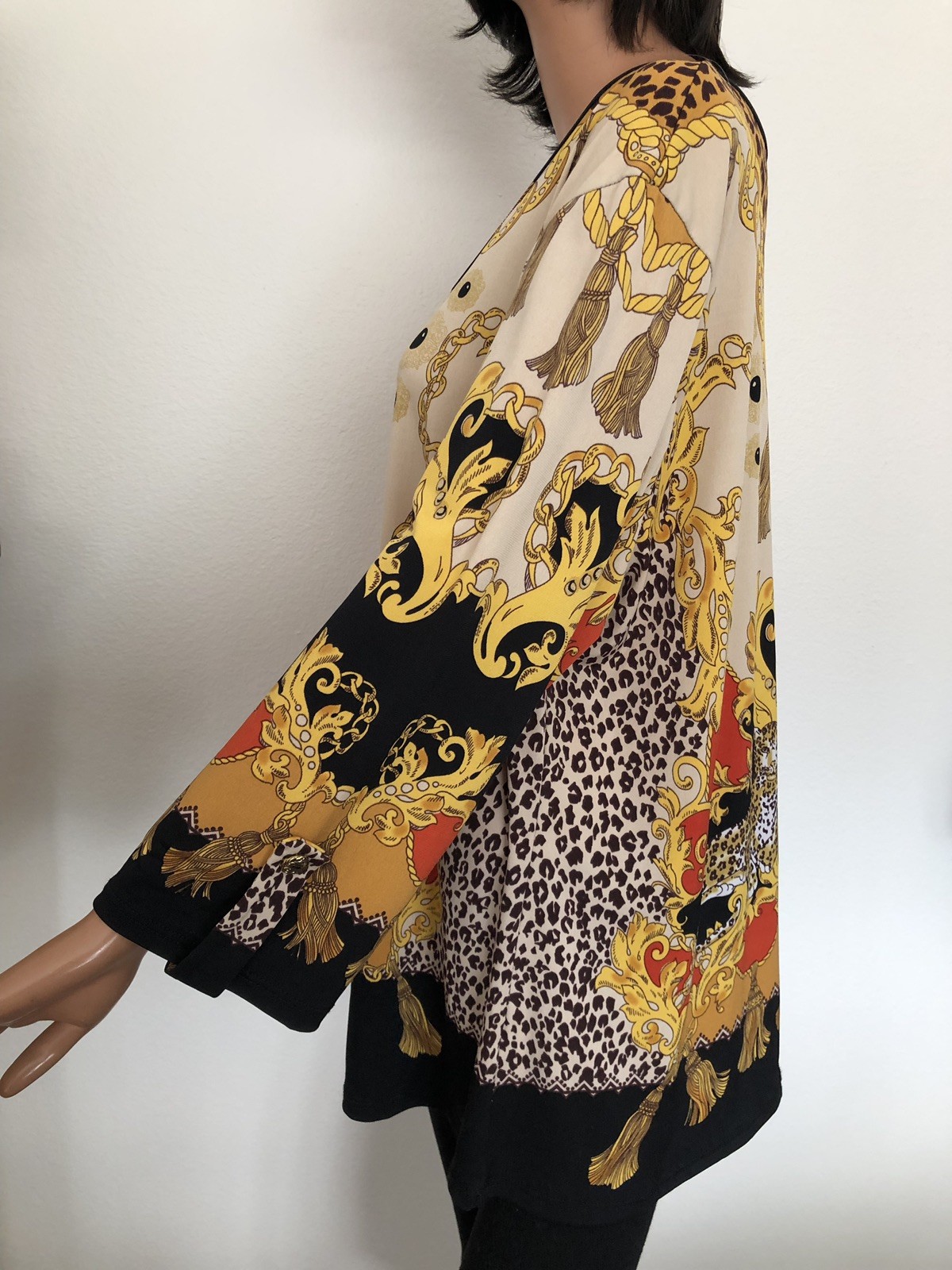 Anthony Original Tunic Size XL Leopard Tassels Designer Fashion Chic ...