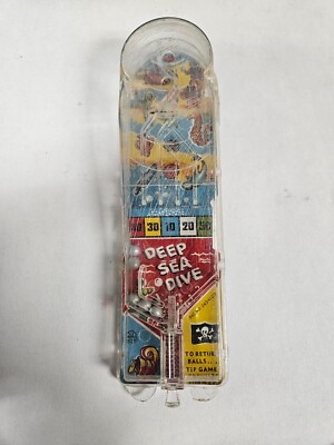 Vintage: Marx Deep Sea Dive Mini Pinball Game Working, Missing one leg ...