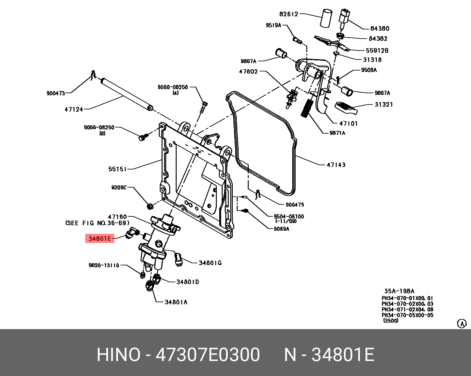Genuine OE Connector Sub Assembly 47307E0300 for Hino 47307-E0300 | eBay