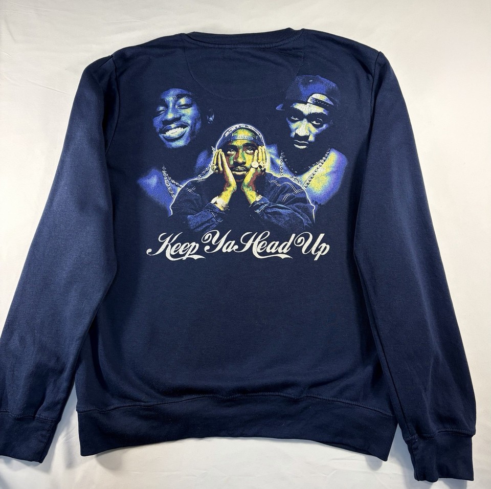 2Pac Keep Ya Head Up Sweatshirt Medium Official Licensed Tupac Crewneck ...