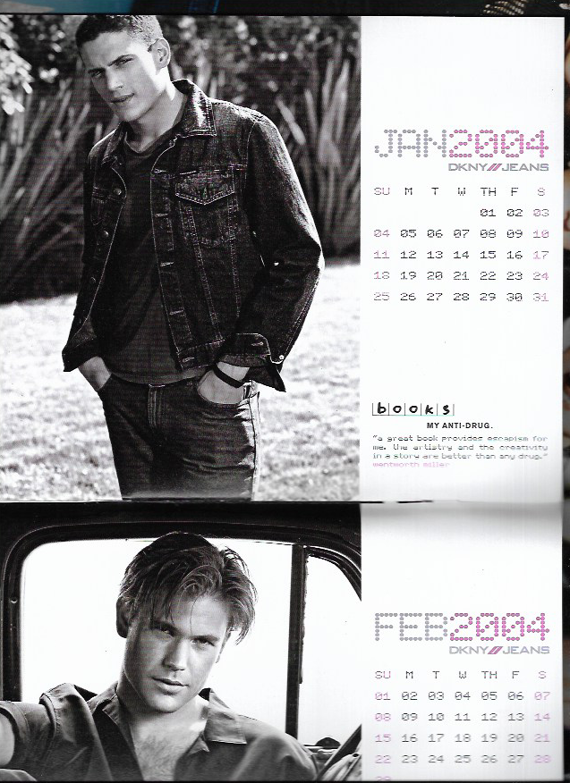 Katie Holmes Dawson's Creek Cosmo Guy Calendar Wentworth Miller Paul ...