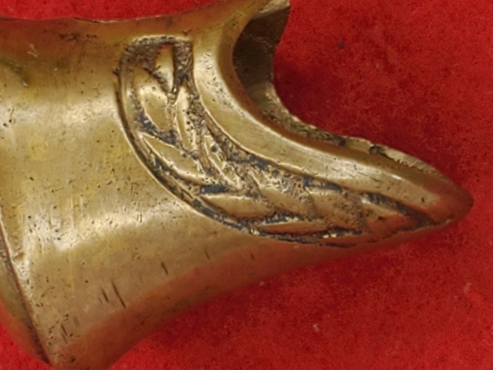 CIVIL WAR CONFEDERATE OFFICERS SWORD BRASS POMMEL CAP | eBay