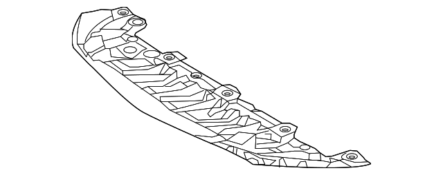 MERCEDES OEM 2017 Cla250 Front Bumper Grille Grill-under Cover ...