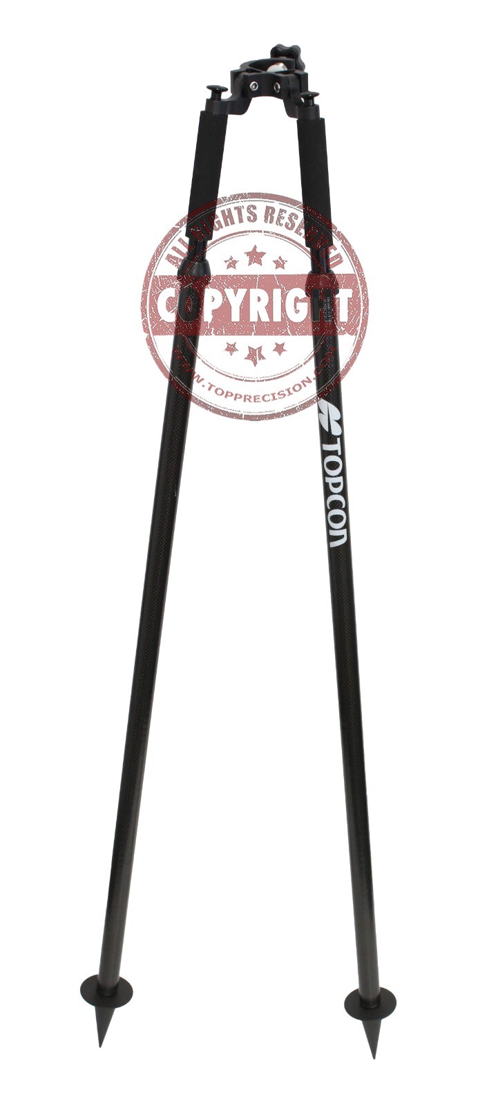 TOPCON CARBON FIBER THUMB RELEASE PRISM POLE BIPOD,GPS,SURVEYING ...