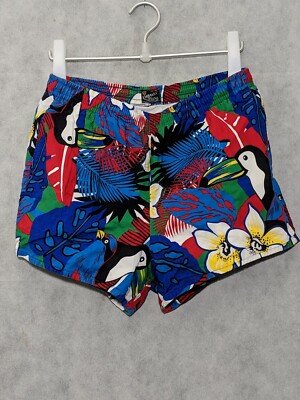 Vintage 50s Tropical Colorful Swim Trunks Shorts Size Large Embassy ...