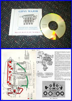 Gipsy Major Engine Manual on CD or USB - Tiger Moth etc | eBay