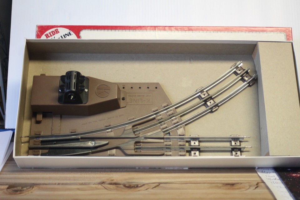 Vintage K-Line Manual LH Control Switch Wide Radius 0-27 Gauge, Used ...