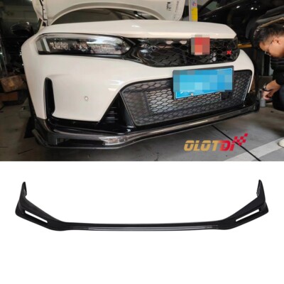 For 23UP Honda Civic FL5 Type-R Spoon Carbon Fiber Front Lip Bumper ...