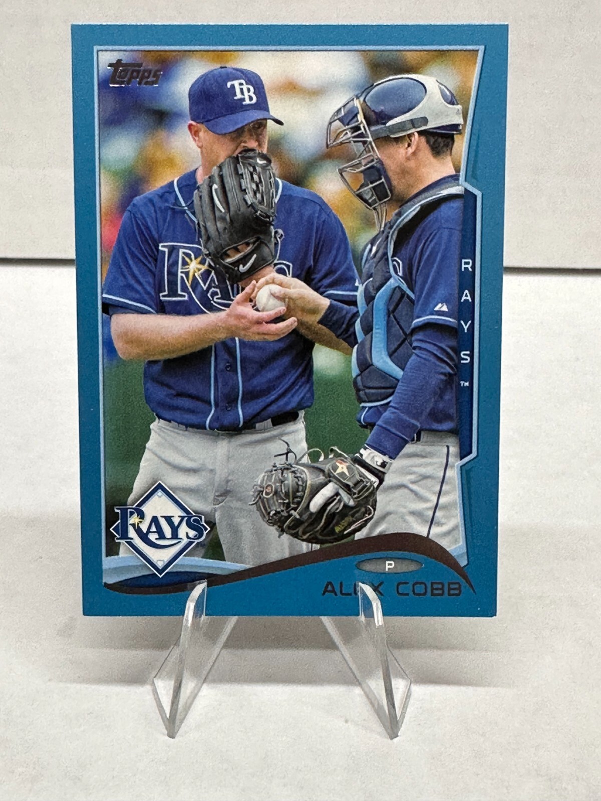 2014 Topps Wal-Mart Blue Baseball Card #176 Alex Cobb Tampa Bay Rays | eBay