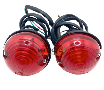 Rear Brake & Side Tail Lights x2 For Land Rover Defender up to 1995 ...