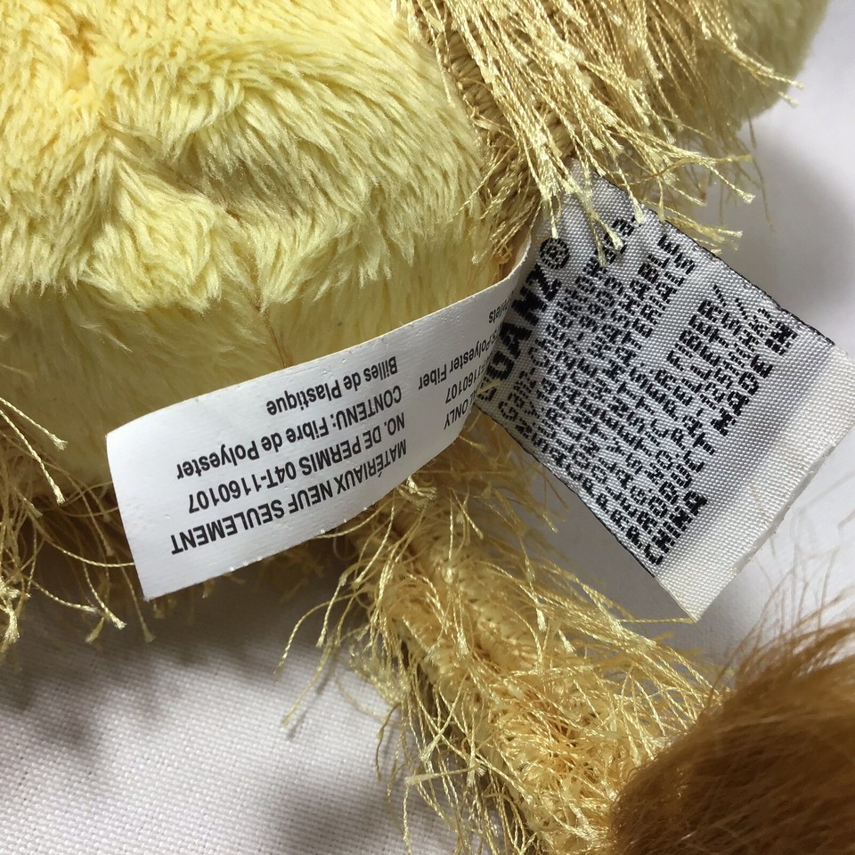 Webkinz Lion 12" GANZ Plush Stuffed Yellow Brown No Code | eBay