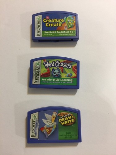 LeapFrog Leapster CREATURE CREATE WORD CHASERS LEARN TO DRAW & WRITE | eBay