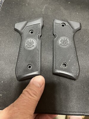 Original Beretta FS92 9mm Black Plastic Grips Thin/Slim | eBay