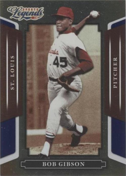 2008 Donruss Americana Sports Legends - Bob Gibson #40 Mirror Blue /100 ...