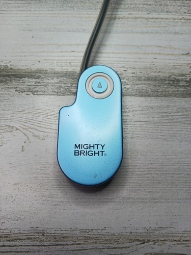 Genuine Mighty Bright Book Light Reading Clip On Long Neck Blue Black ...