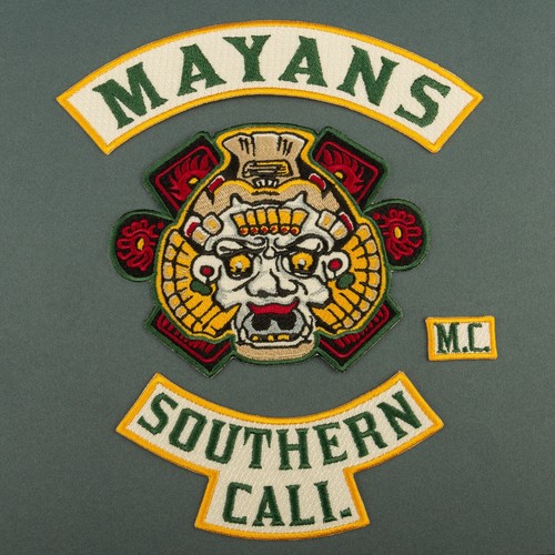 Mayans Southern Cali M.C. Back Patch, Biker Gang Embroidered Emblem, 2 ...