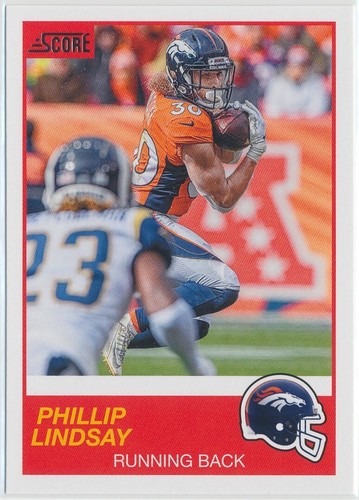 Phillip Lindsay - Denver Broncos - 2019 Panini Score Football - Base ...