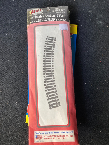 ATLAS MODEL RAILROAD HO SCALE 15" RADIUS TRACK | eBay