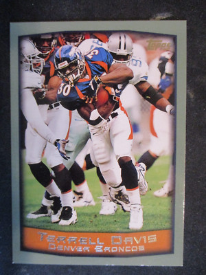 1999 Topps Football Jumbo Terrell Davis #3 of 8 Denver Broncos NFL Card ...