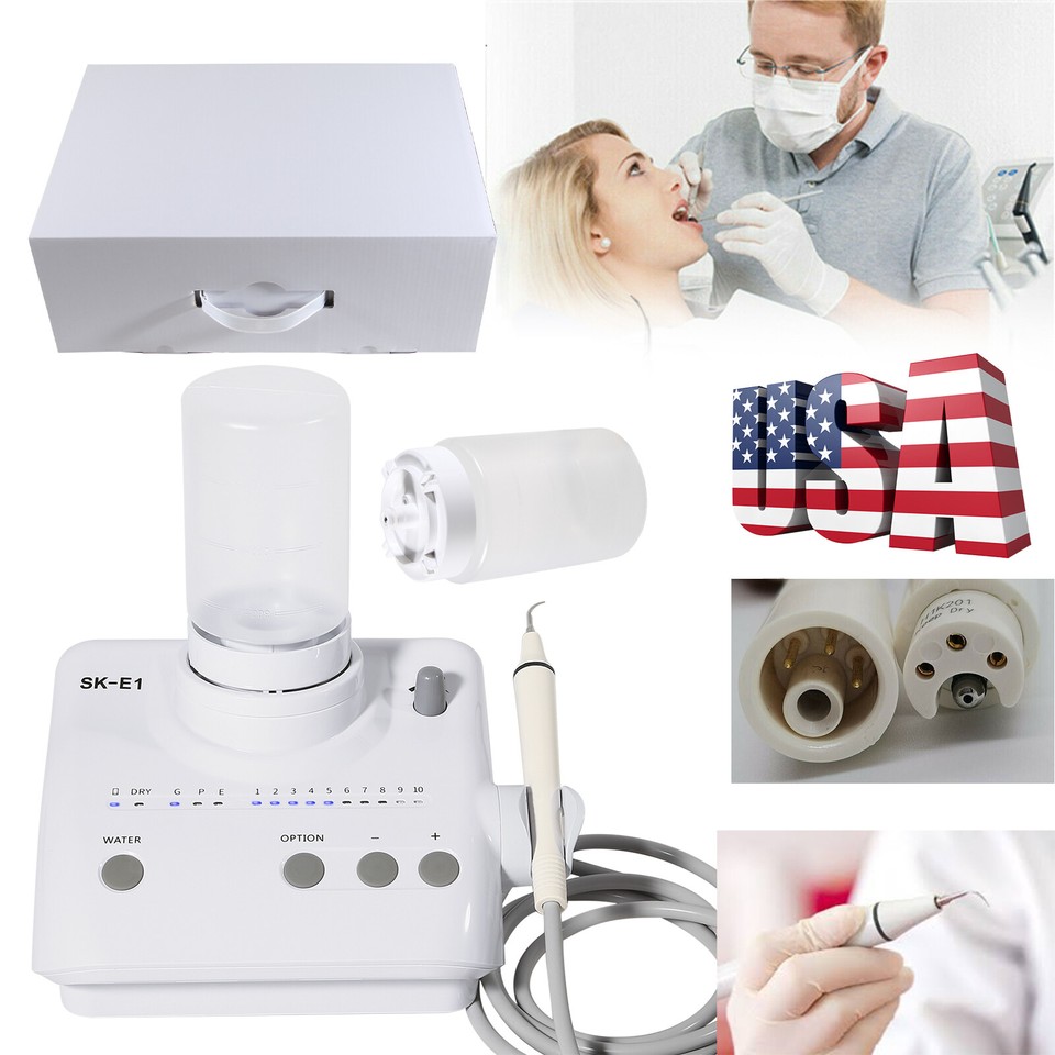 Dental Ultrasonic Piezo Scaler 2*Bottles Handpiece F/ EMS Woodpecker ...