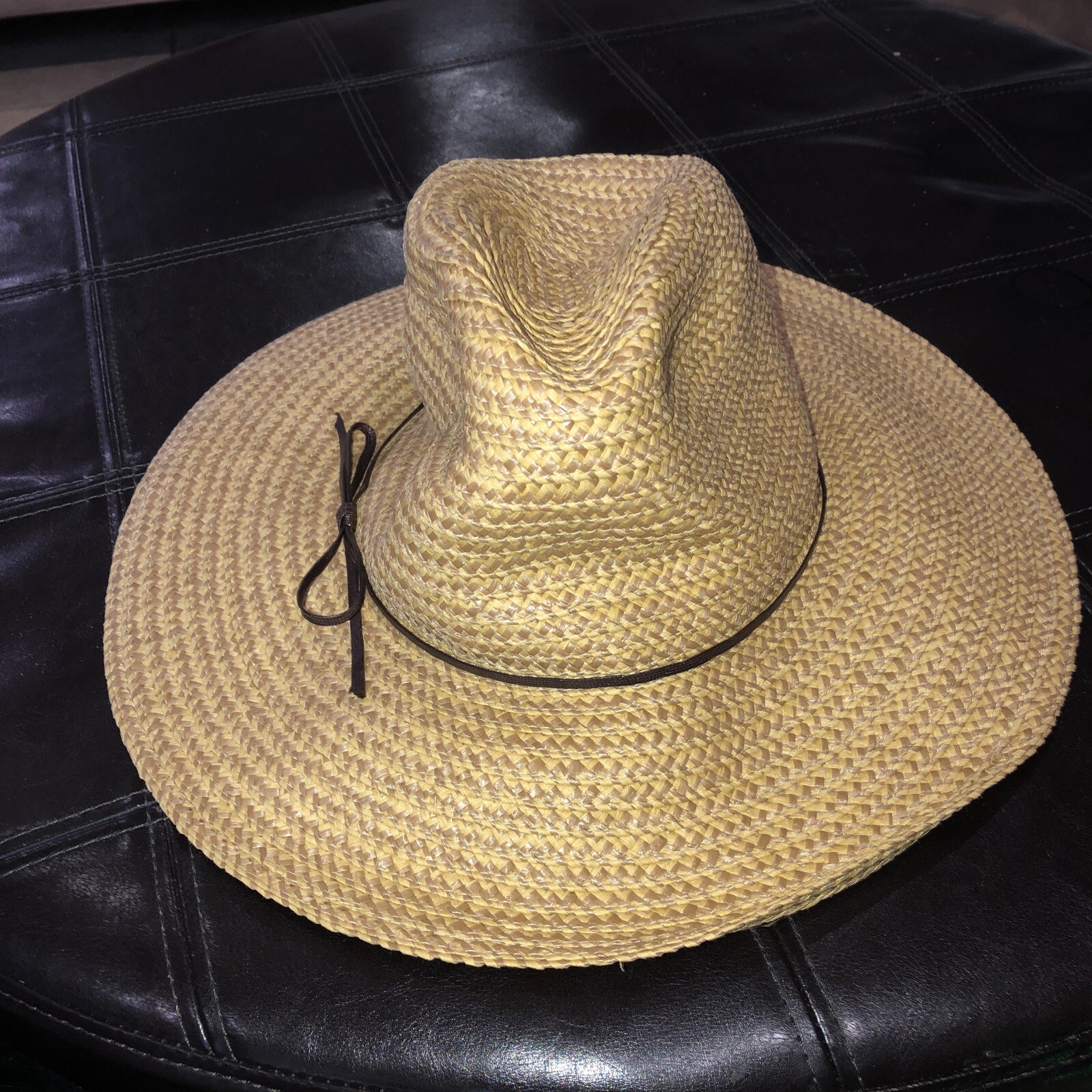 Nine West Floppy Straw Hat Sun Beach Foldable Wide Br… - Gem