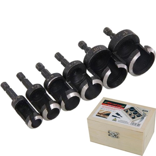 Neilsen Wood Plug Hole Cutter Dowel Maker Drill Bits Cutting Tools Set ...